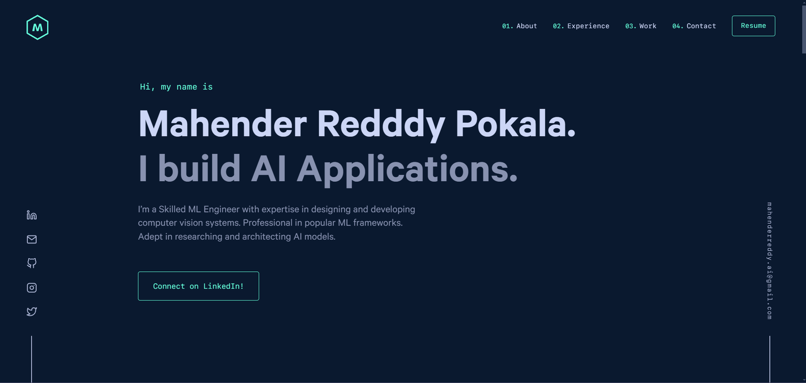 Mahender Reddy | AI Engineer